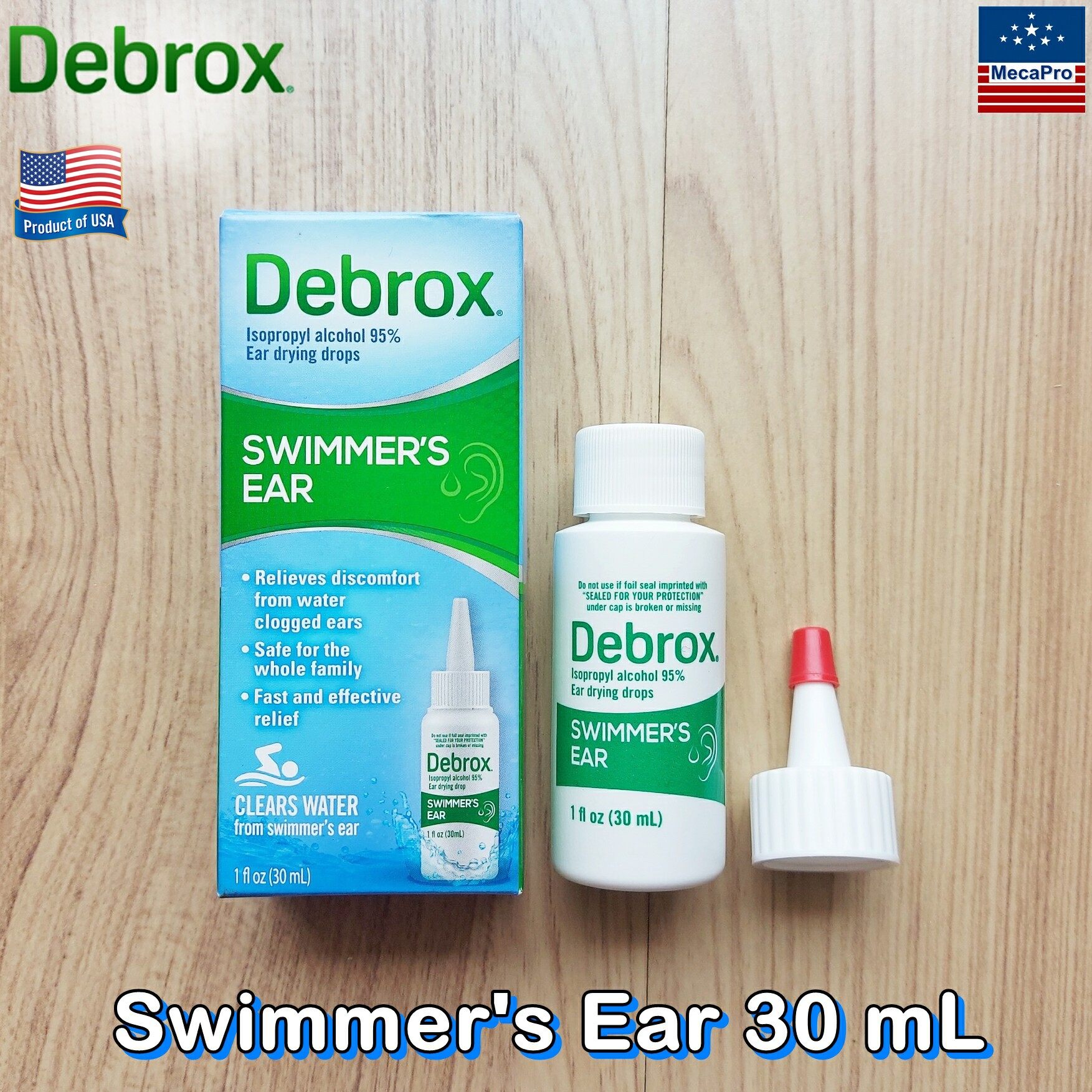 Debrox® Swimmer's Ear Drying Drops for Adults & Kids 30 mL ผลิตภัณฑ์ ลด ...