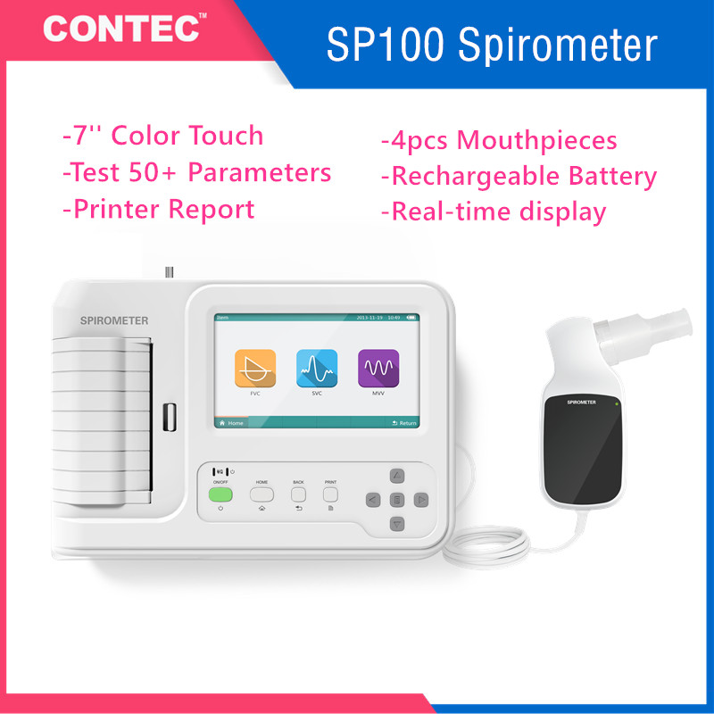 CONTEC SP100 handheld digital spirometer lung volumetric meter | Lazada.co.th