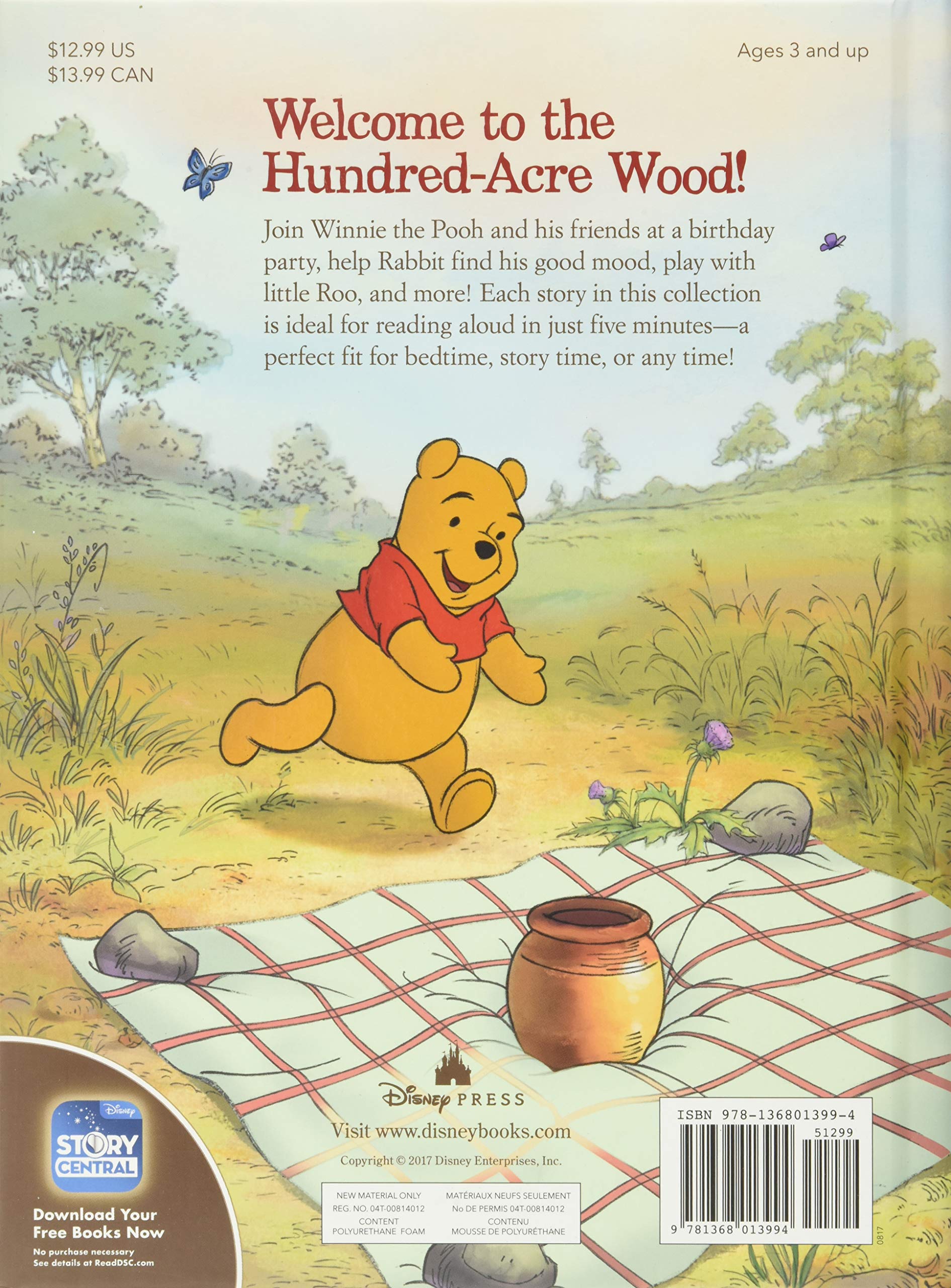5-Minute Winnie the Pooh Stories Hardcover Illustrated หนังสือภาษา ...