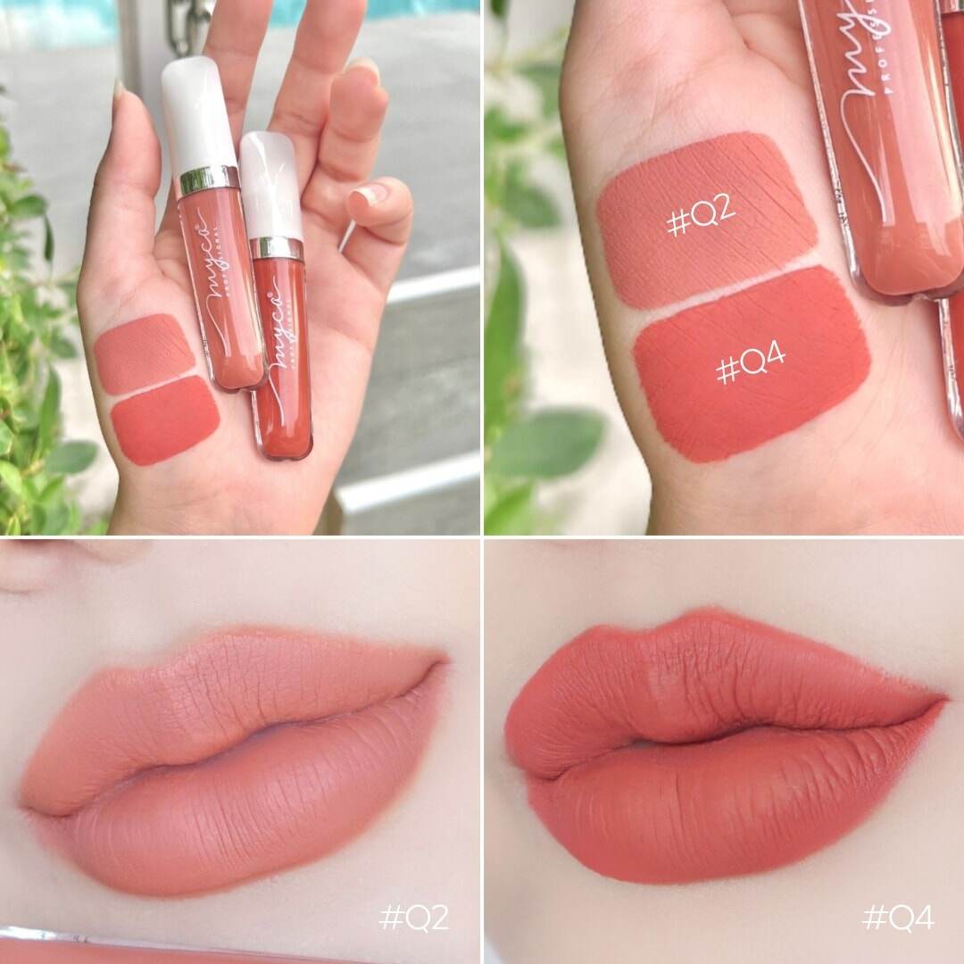 SET GLOSS MYCA Q2+Q4 (เซ็ตคู่ 2 ชิ้น) กลอสเนื้อแมท เนื้อสัมผัสนุ่มเนียน ...