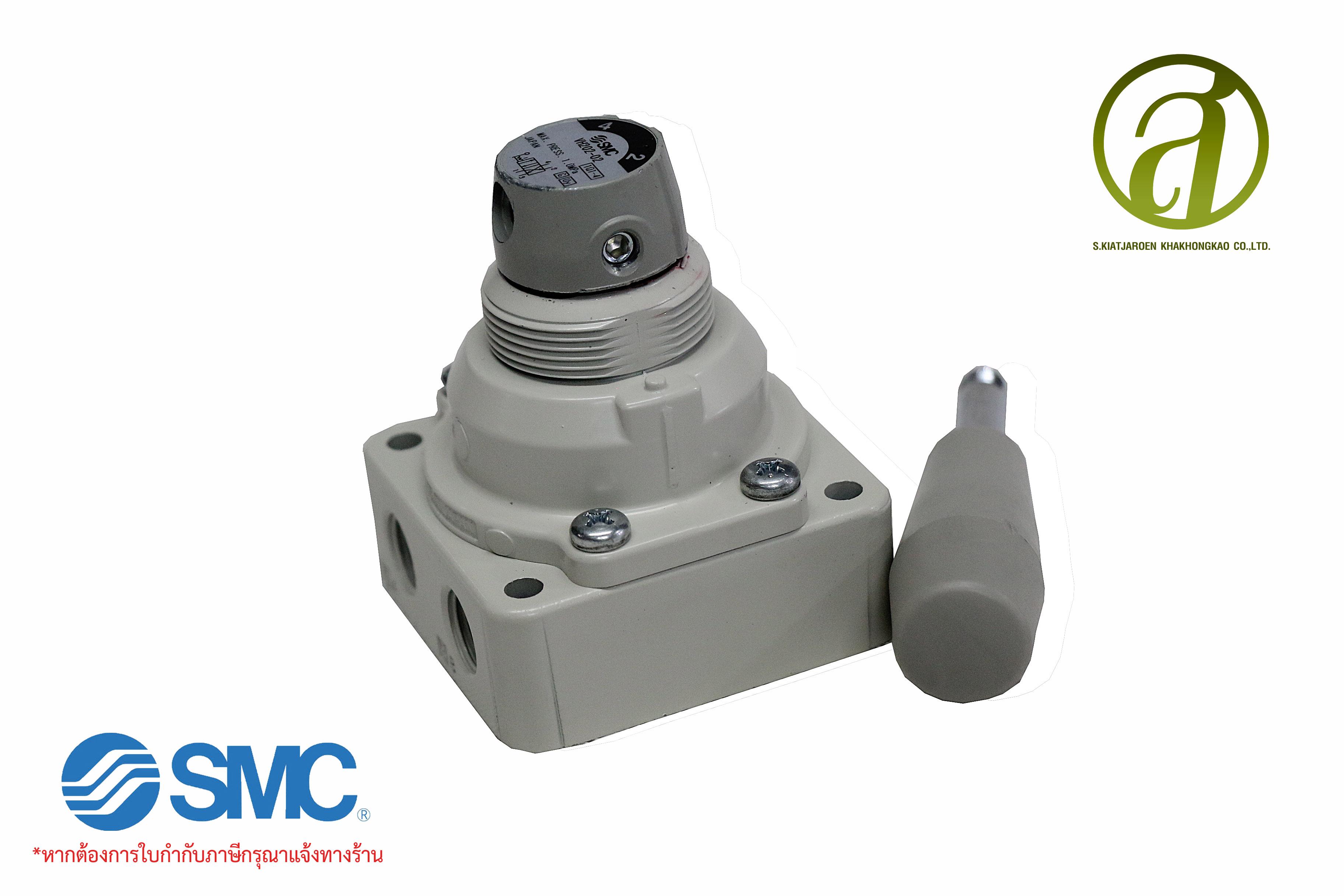 SMC Hand Valve แฮนด์วาล์ว 1/4 pt รุ่น VH202-02 - S.KIATJAROEN KHAKHONGKAO - ThaiPick