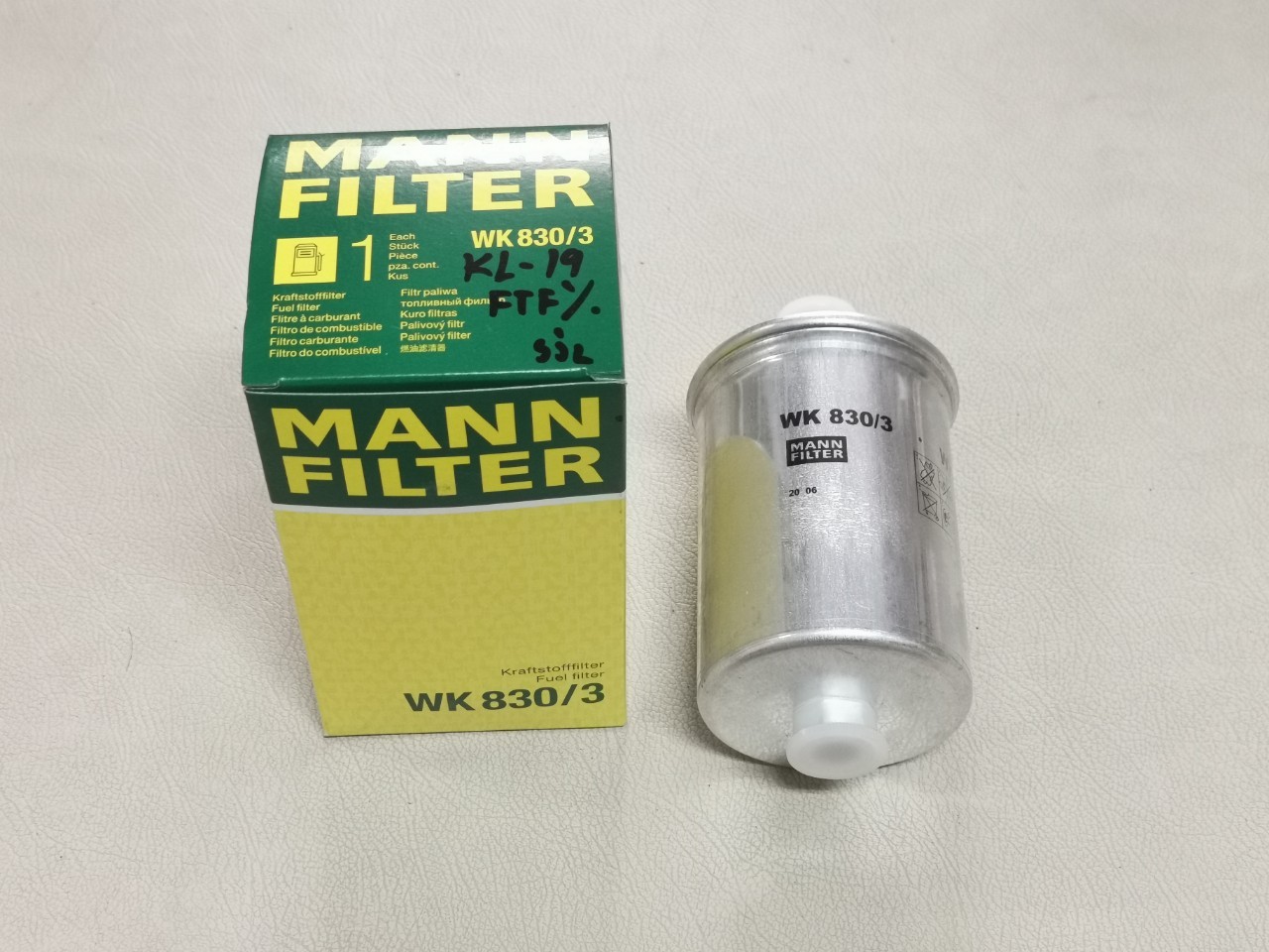 กรองเบนซิน Benz KL19 WK830/3 ยี่ห้อ MANN FILTER กรองน้ำมันเบนซิน กรอง ...