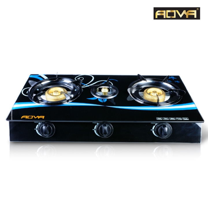 AOVA Gas Stove เตาแก๊สหน้ากระจก 3 หัวเตา พิเศษ 999.- 30010015 - JKN Hi Shopping - ThaiPick