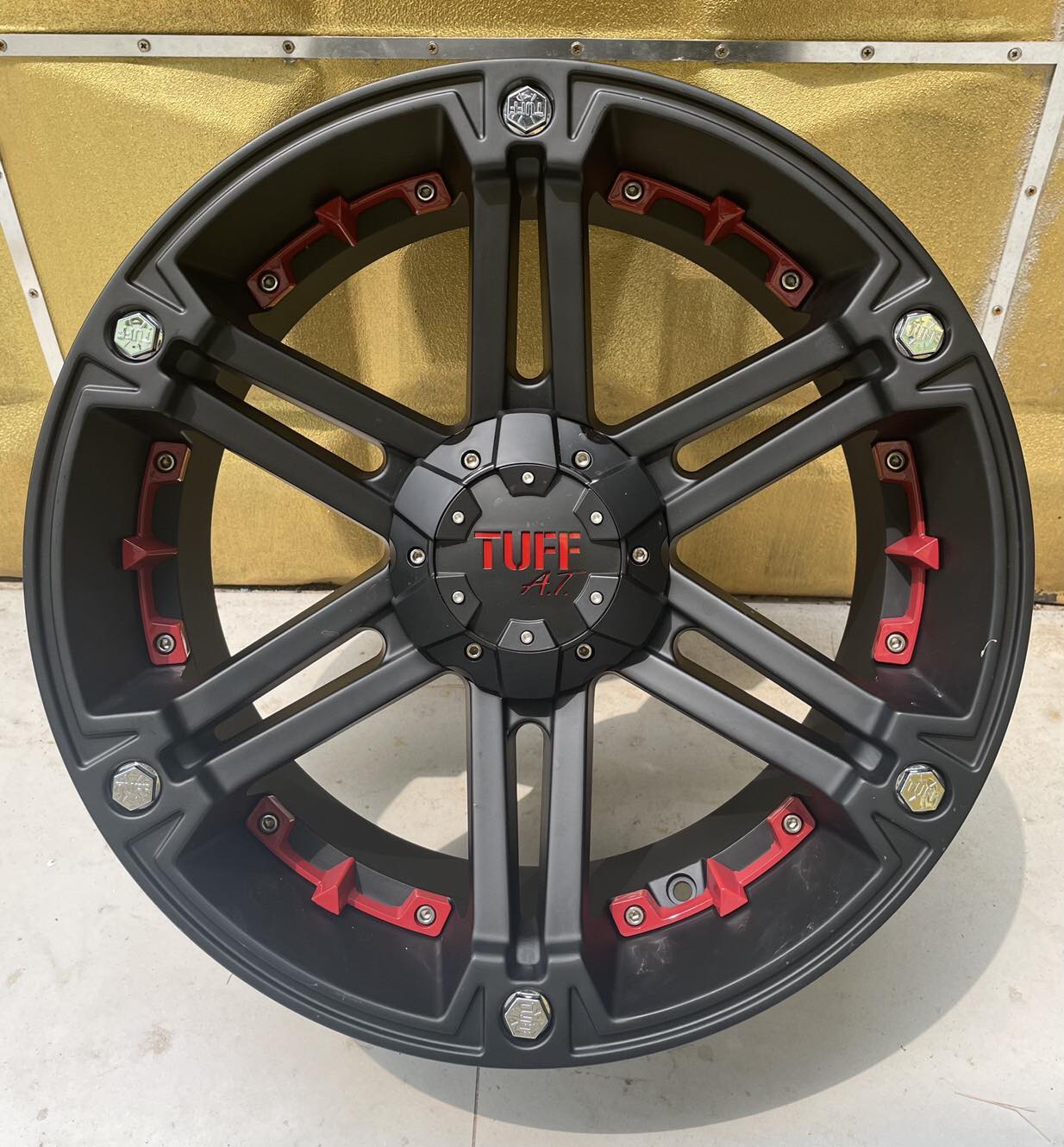 ล้อแม็ก TUFF 4 ล้อ Alloy TUFF 4 wheels R20/9.5 สีดำ ขาว | Lazada.co.th