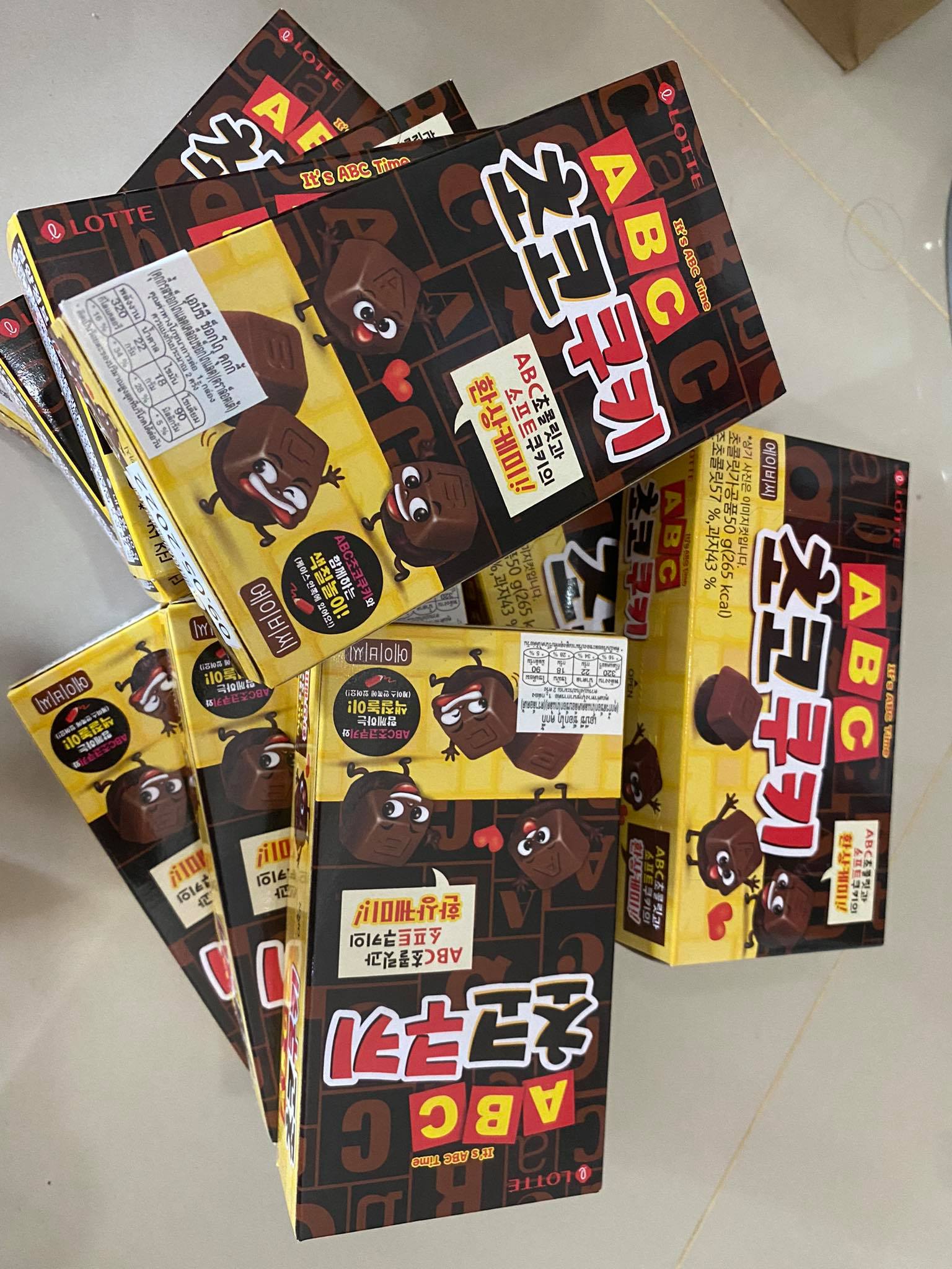 LOTTE ABC COOKIE ขนมเกาหลี คุกกี้โอรีโอ้ Oreo Choco Cookie & Cream ...