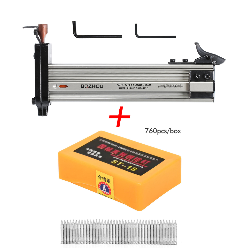 48H การมาถึง🚚 ST18B/38 เครื่องตอกตะปูด้วยมือ เครื่องตอกตะปูงานไม้คอนกรีตตอกตะปูผนังปูนตอกร่อง ...