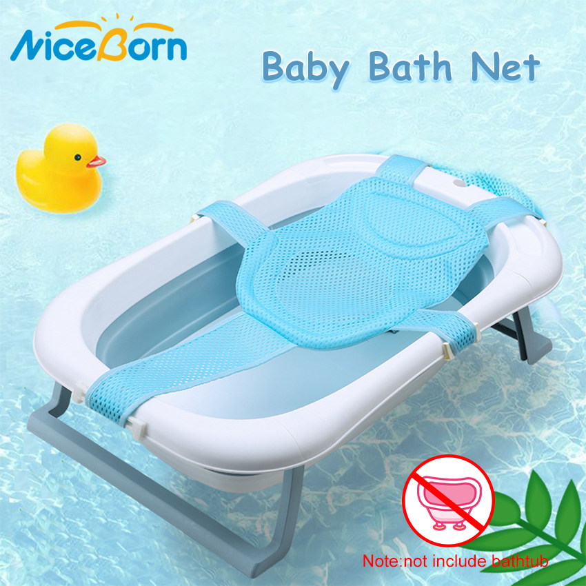 Baby Bath Support Net - Adjustable Mesh Bath Mat With Non-Slip Design ...