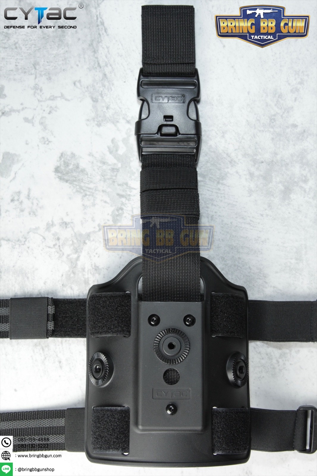 เพลทรัดต้นขา Cytac (Cytac Drop Leg Platform) คุณสมบัติ : 1. สินค้าเป็น ...