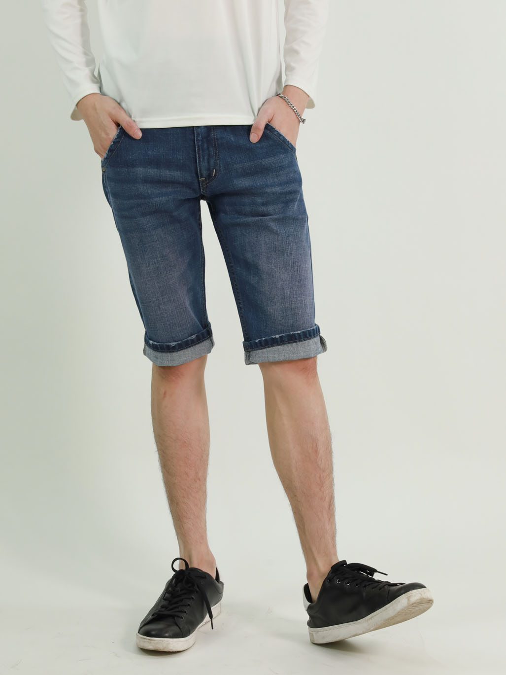 DECENT JEANS กางเกงยีนส์ ขาสั้น ผู้ชาย ผ้านิ่ม ทรงสวย ใส่สบาย (SN:W31 ...