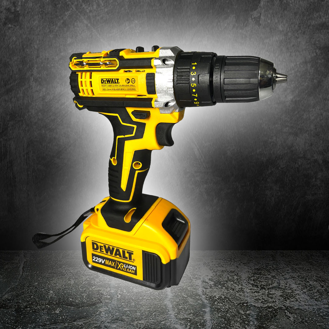 แบตก้อนใหญ่DEWALT สว่านไร้สาย 3 ระบบ 229V เจาะ ขันน็อต เจาะกระแทก เจาะ ...