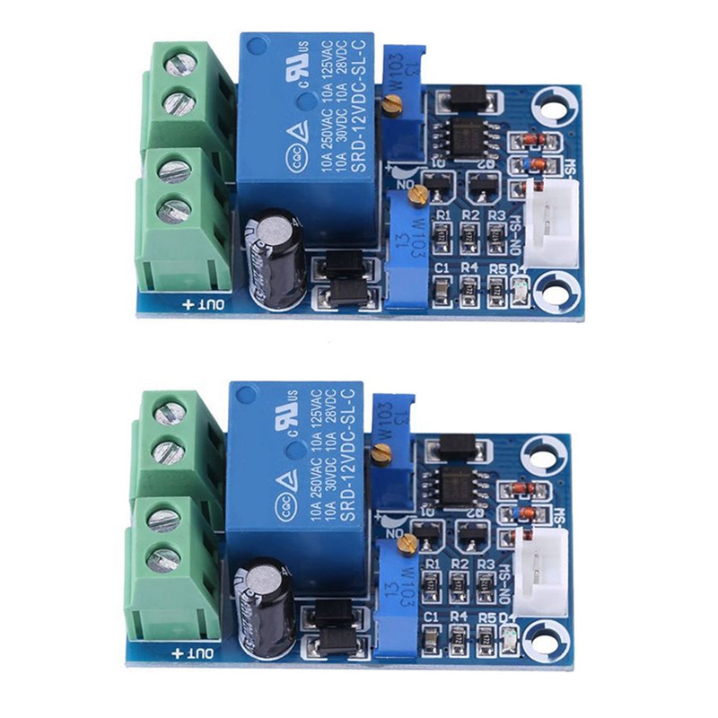 2 Pcs Storage Battery Module 12V Battery Low Voltage Cut Off Automatic ...
