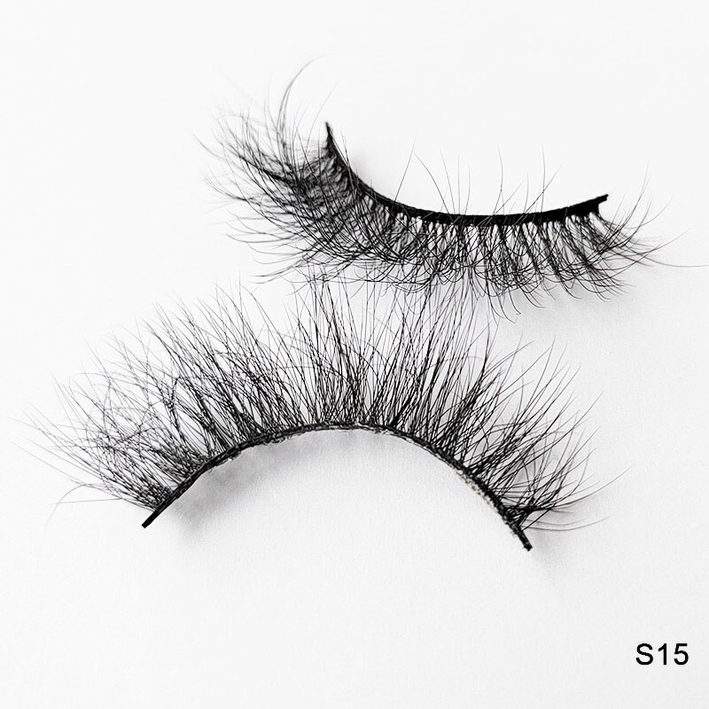 Fluffy Eyelashes 8D Dramatic Faux Mink Lashes Pack 16-20mm Cat Eye ...
