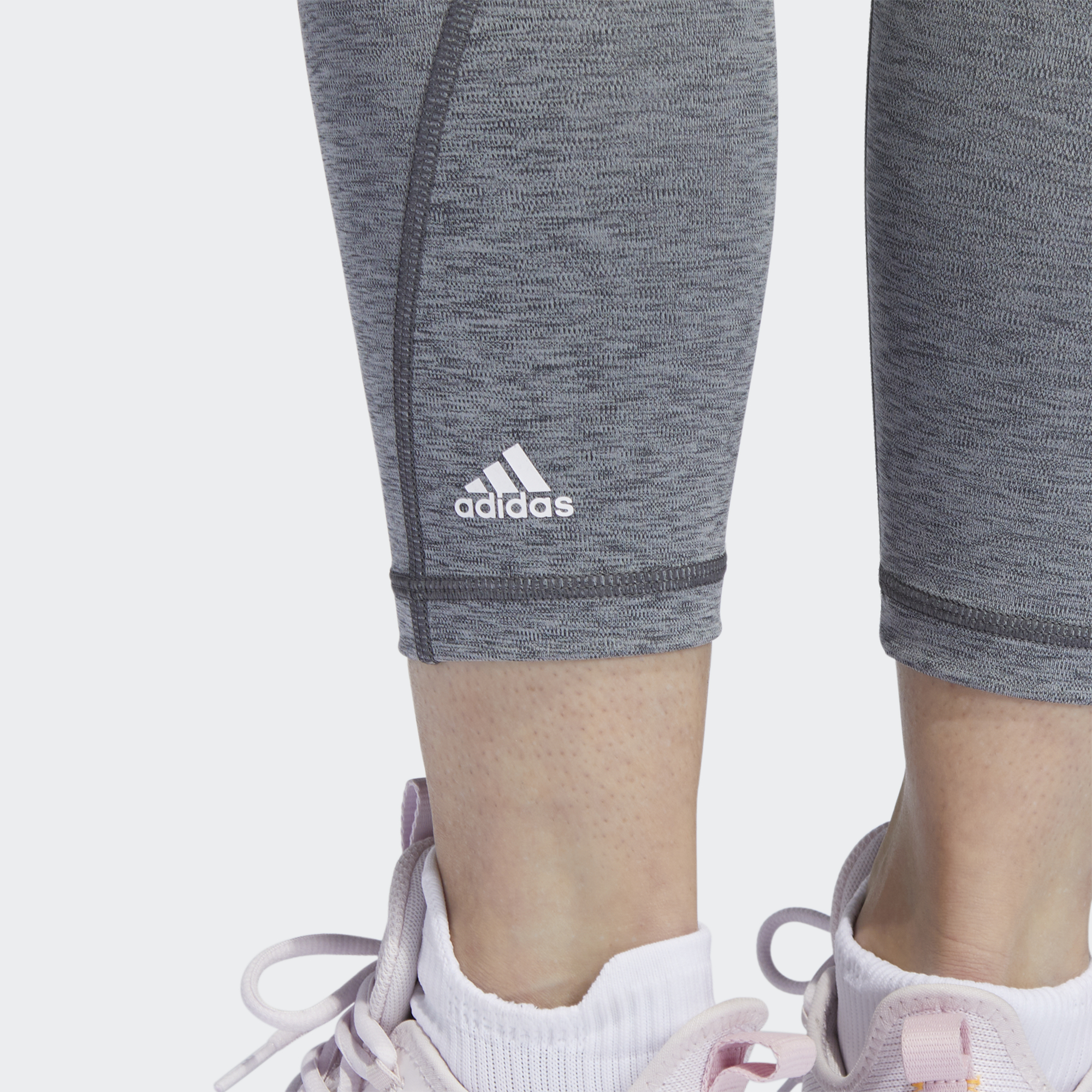 adidas TRAINING กางเกงเทรนนิงรัดรูปเจ็ดส่วน Optime ผู้หญิง สีเทา HD4439 ...