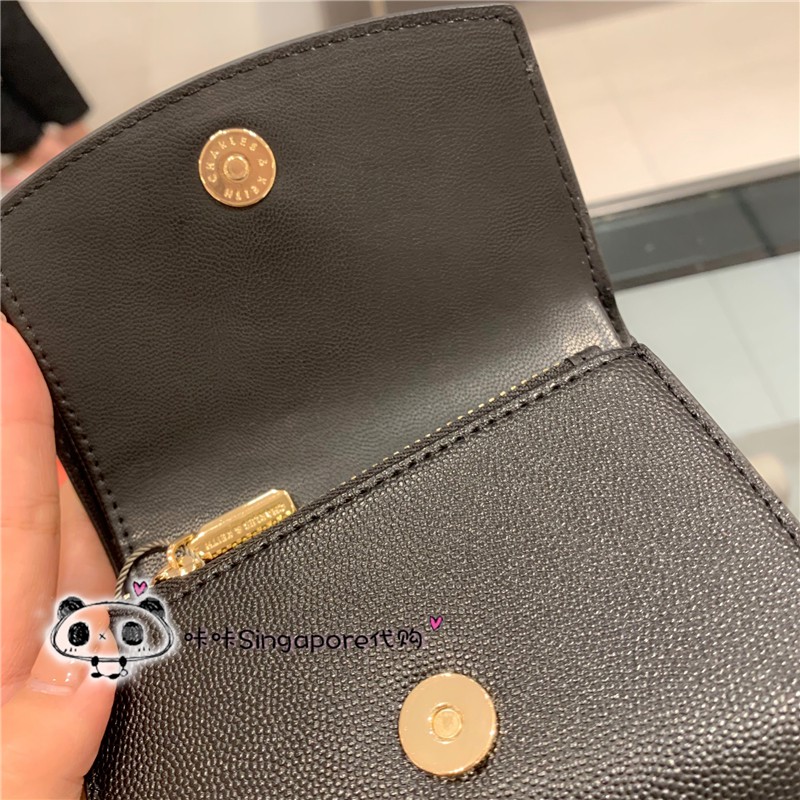 กระเป๋าสตางค์ Cnk อเนกประสงค์ สามารถพับได้ แบบเรียบง่าย สไตล์สิงคโปร์ ...