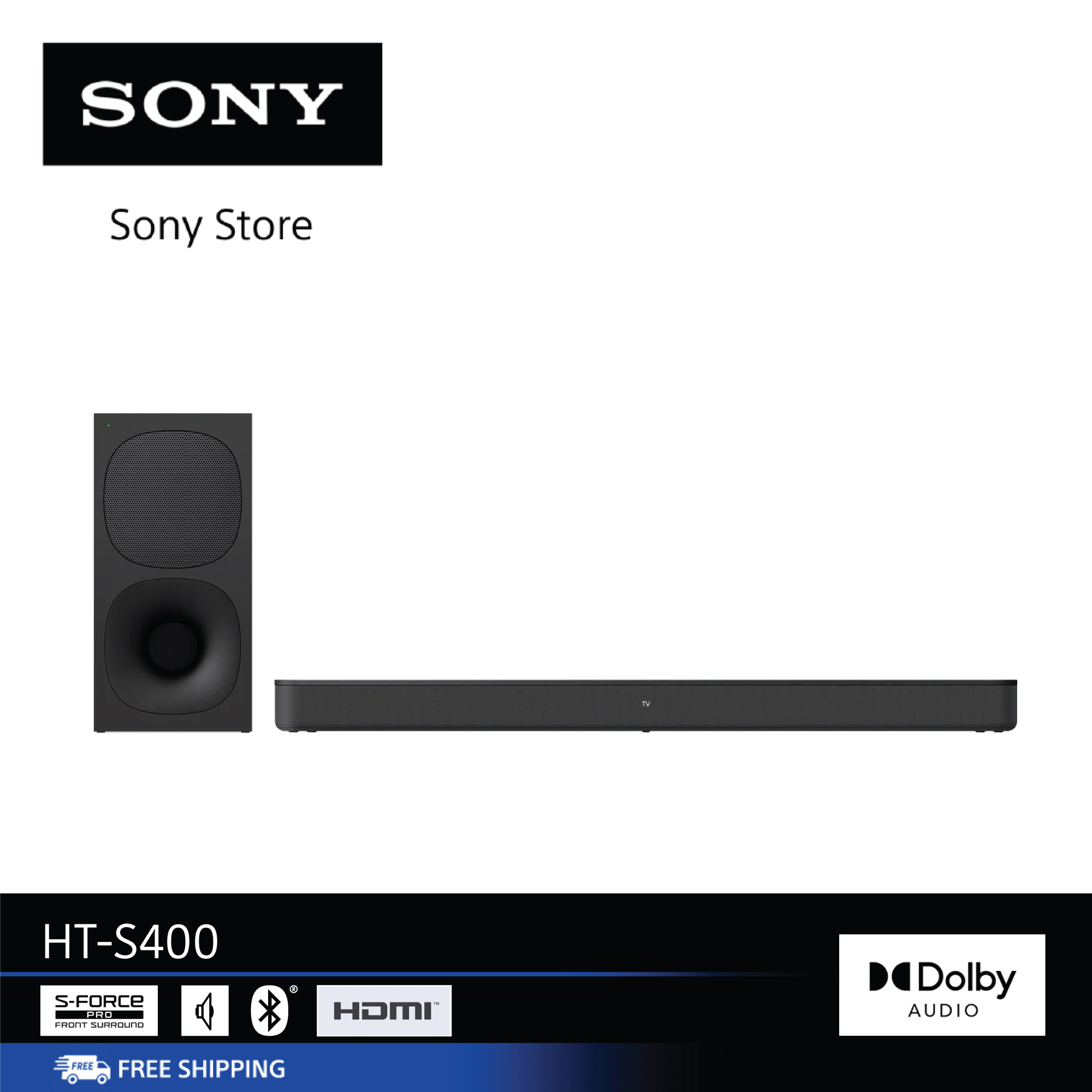 SONY HT-S400 2.1ch SOUNDBAR with powerful wireless subwoofer ชาวน์บาร์ ...