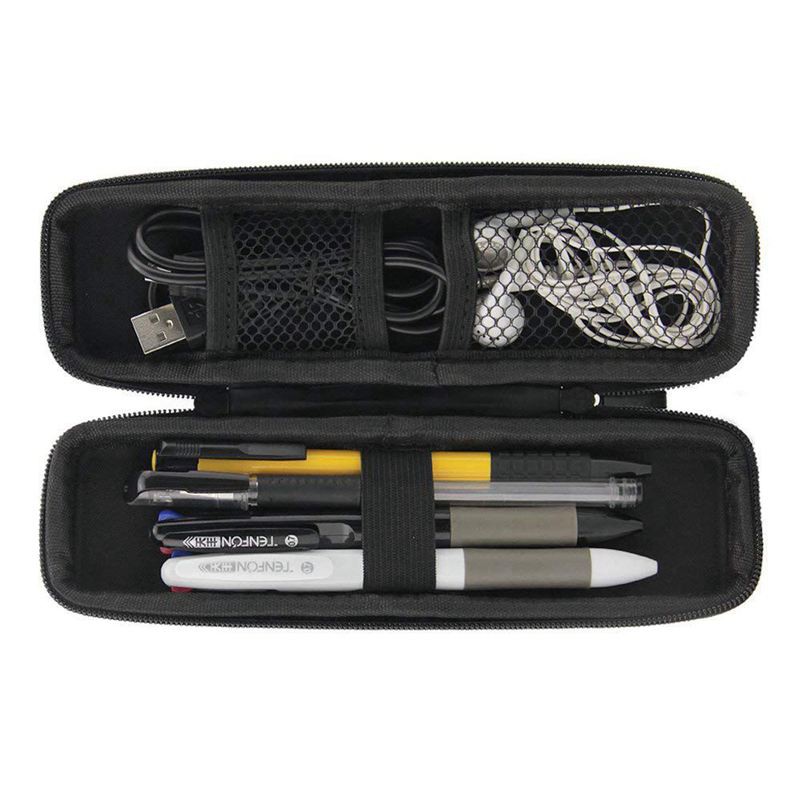 Black EVA Hard Shell Stylus Pen Pencil Case Holder Carryin ...