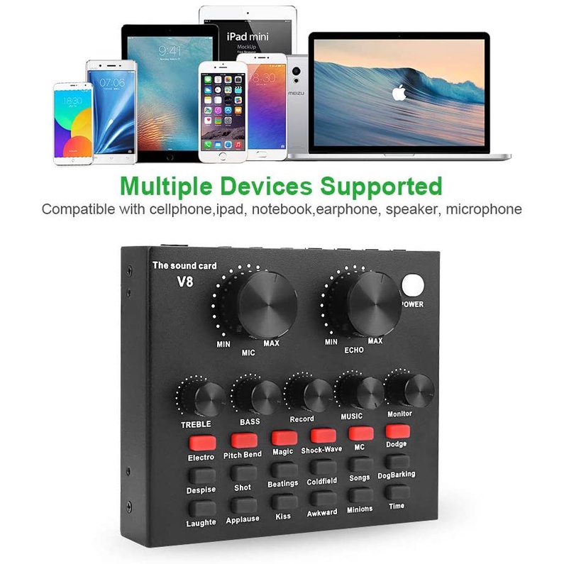 Max1การ์ดเสียง V8 ซาว์นการ์ดแปลงสัญญาณเสียง V8 Live Stream audio ...