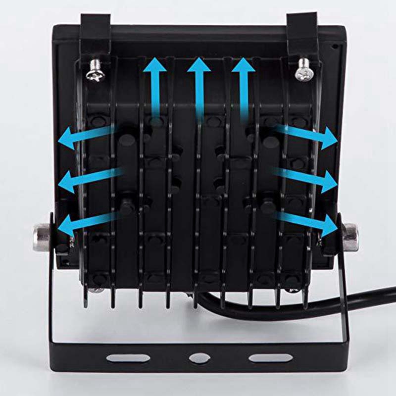 10W LED Flood Lights RGB Colorful Remote Control Spotlights IP66 ...