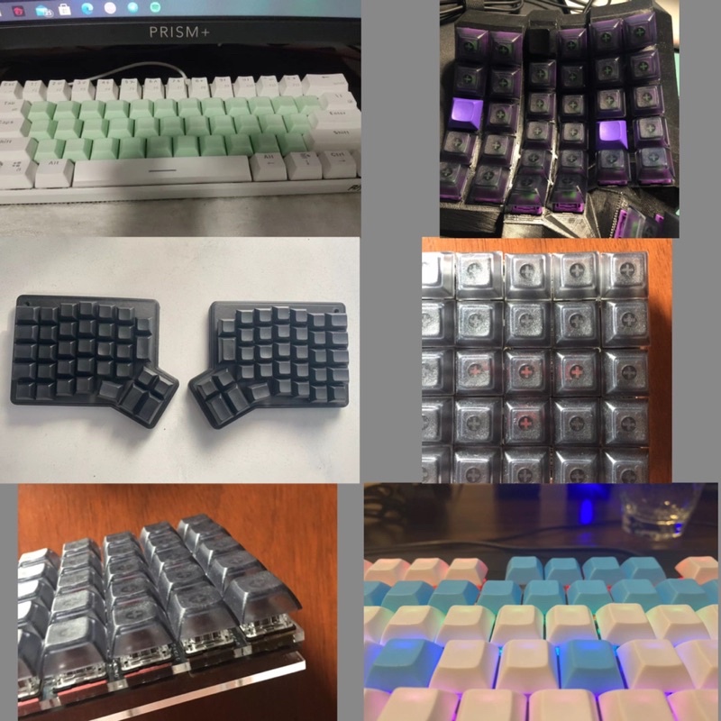 พร้อมส่ง ของแท้ คีย์แคปใส คีย์แคปสี PBT DSA & XDA profile blank keycap ...