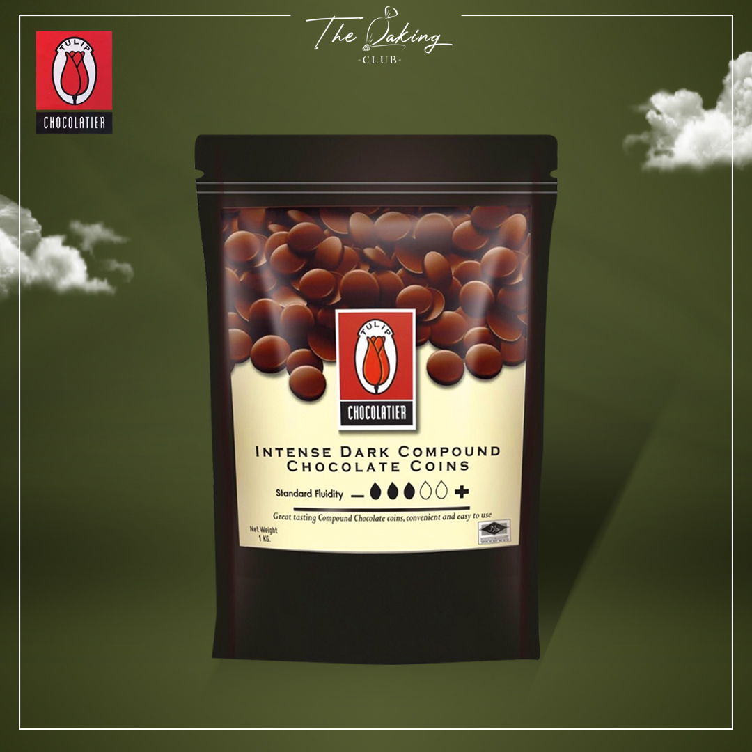 ทิวลิป อินเทนส์ ดาร์กช็อกโกแลตเข้มข้น คอมพาวด์ ชนิดกระดุม 1 กิโลกรัม ...