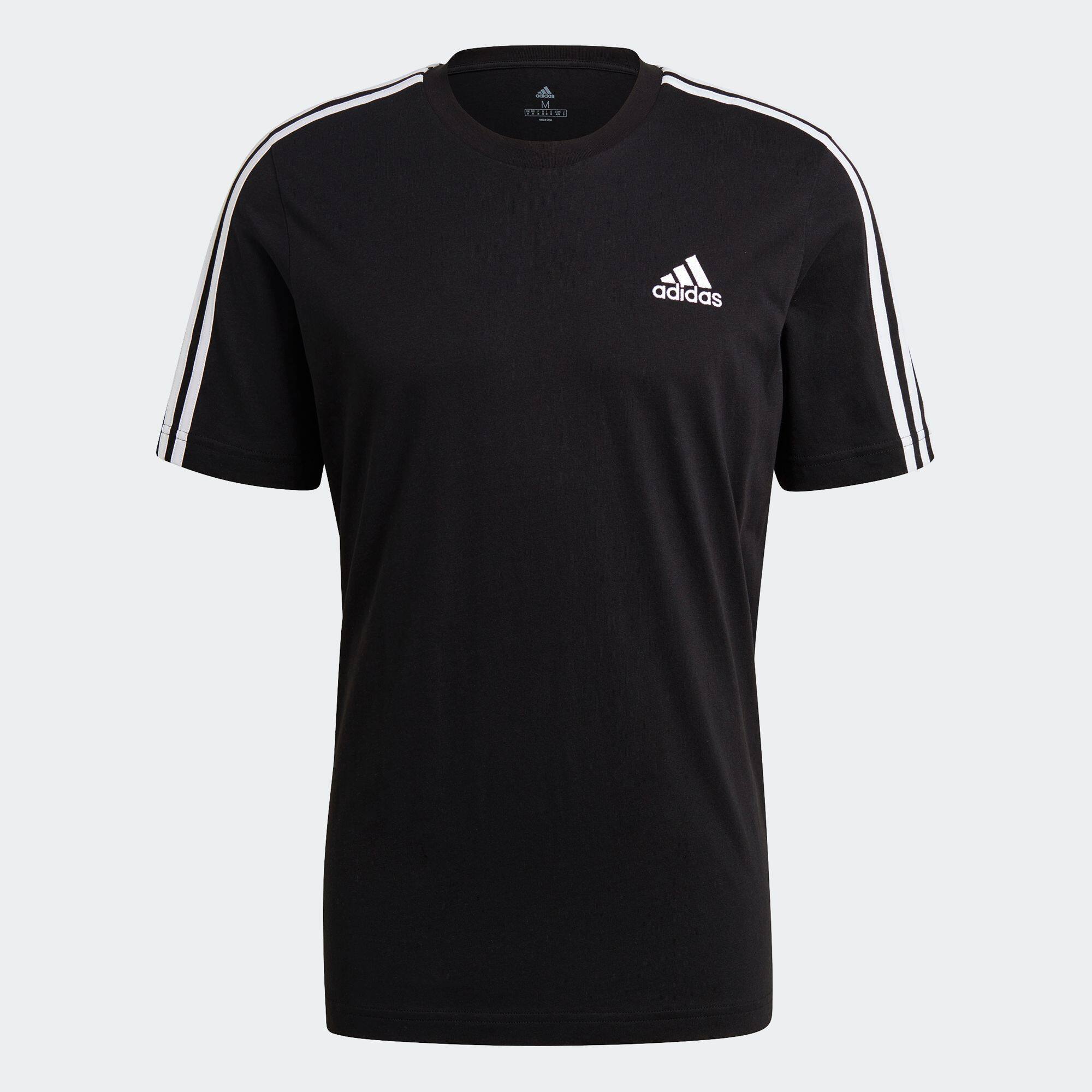 adidas ไลฟ์สไตล์ กางเกงขาสั้นผ้าทอ Essentials 3-Stripes ผู้หญิง สีดำ ...