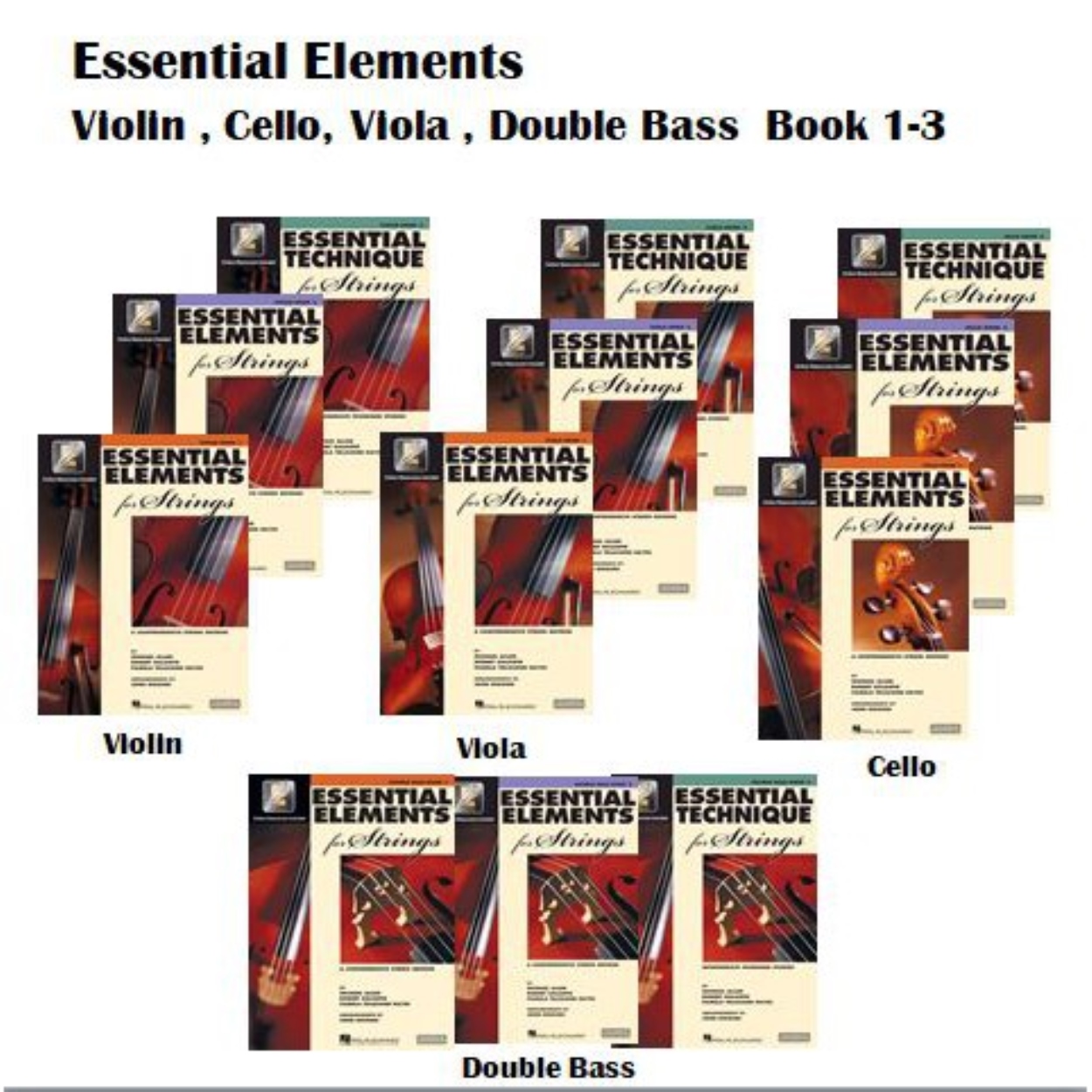 New 2023 หนังสือ Essential Elements Violin Cello Viola Double Bass เล่ม 1-3 - rRrwpMQS - ThaiPick