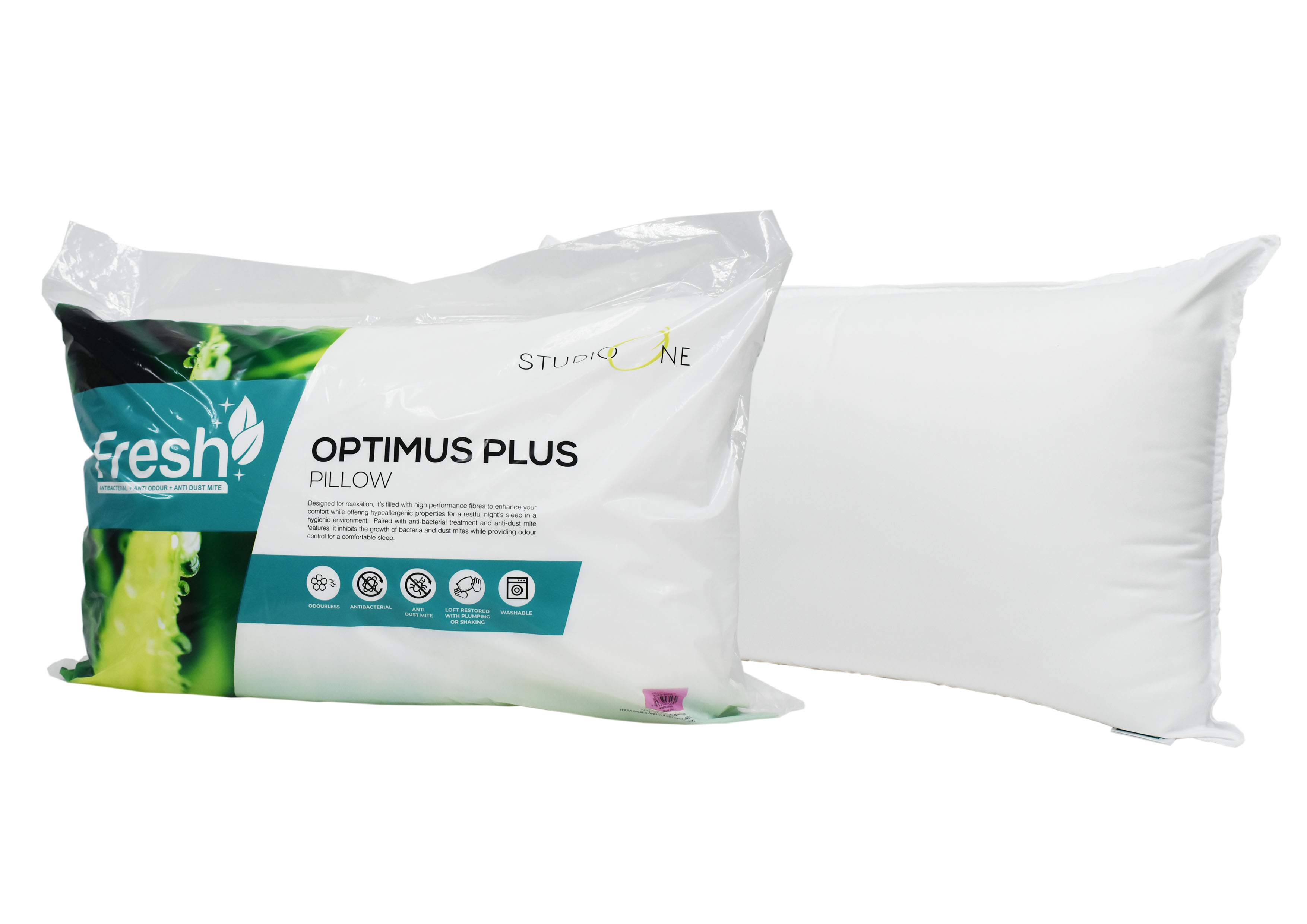 Studio One หมอนหนุน ป้องกันไรฝุ่น เกรดพรีเมี่ยม ถูกที่สุด Fresh Optimus Plus Pillow | Lazada.co.th