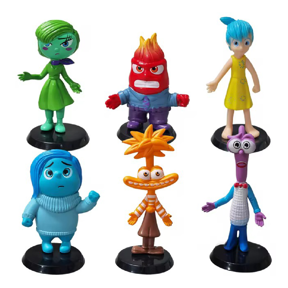 Inside Out 2 Action Figure ชุด6ชิ้น ตุ๊กตาโมเดล ของเล่นของขวญ ตกแต่ง ...