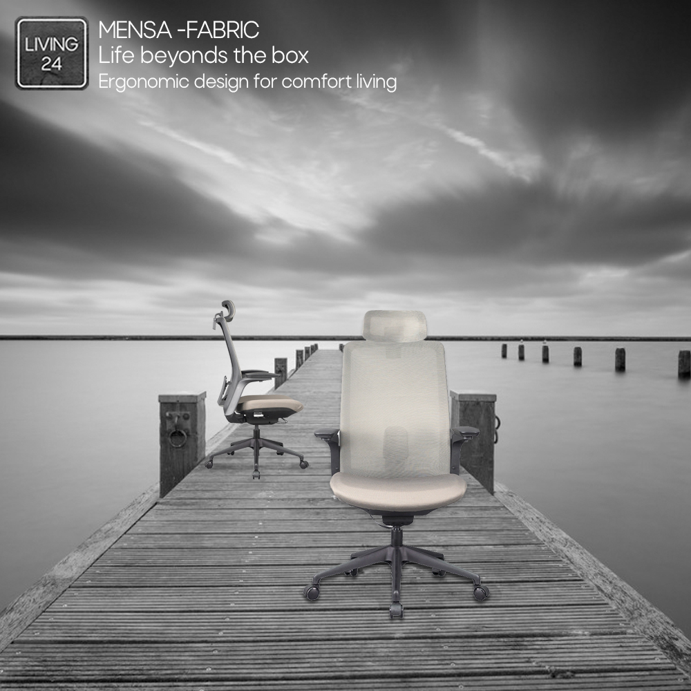 OFFICE CHAIR: MENSA-FABRIC, Ergonomic design by Workscape เก้าอี้ทำงาน ...
