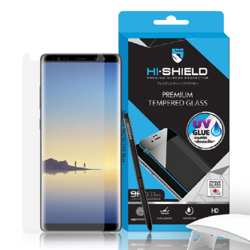 รับประกัน 90 วัน Hi-Shield UV GLUE 3D GALAXY NOTE 8 - D jing - ThaiPick