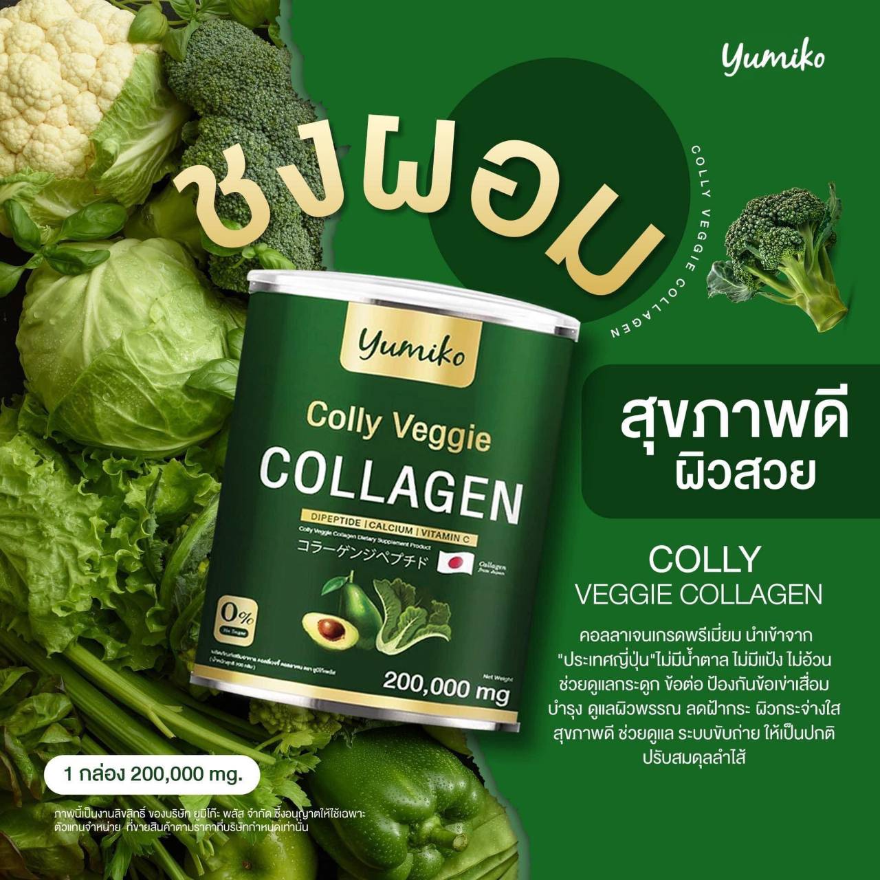 คอลลี่ เวจจี้ คอลลาเจนผัก Colly Veggin Collagen ขนาด 200 กรัม - Anna ...