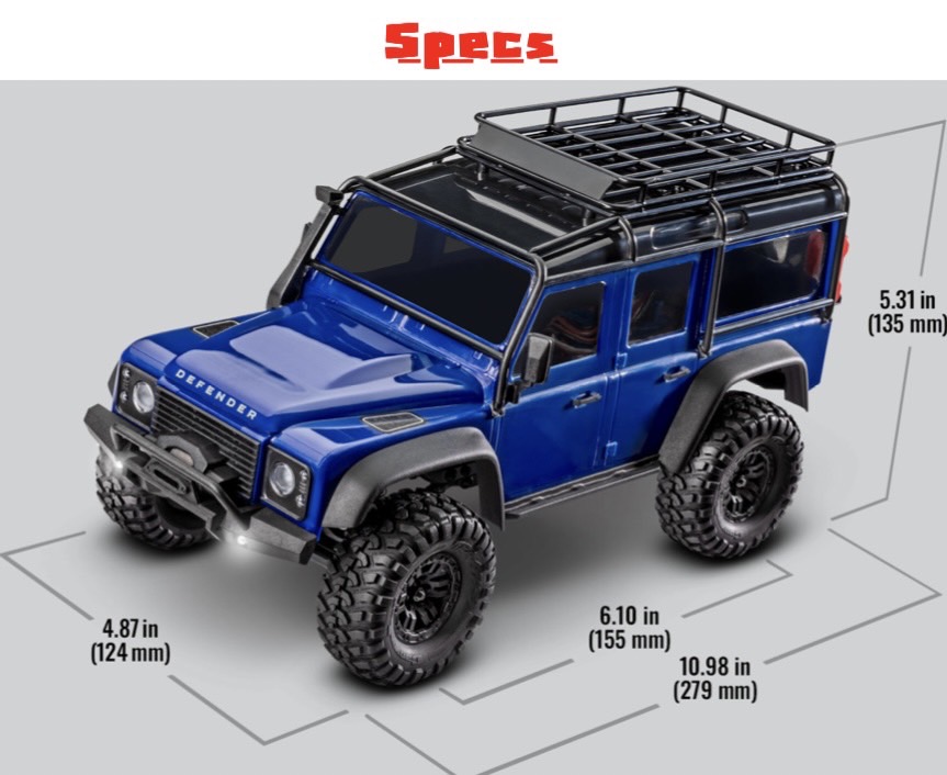 รถบังคับไฟฟ้า TRAXXAS 118 TRX-4M Scale and Trail Crawler with Land ...