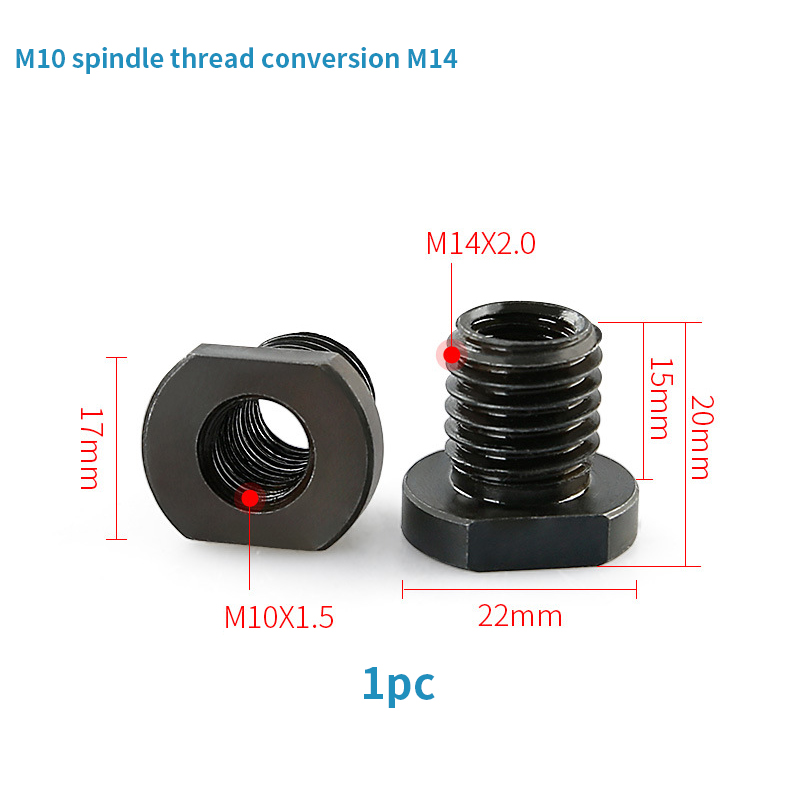 M10 Adapter Angle Grinder Female To M14 M16 Thread Nut Arbor Connector ...