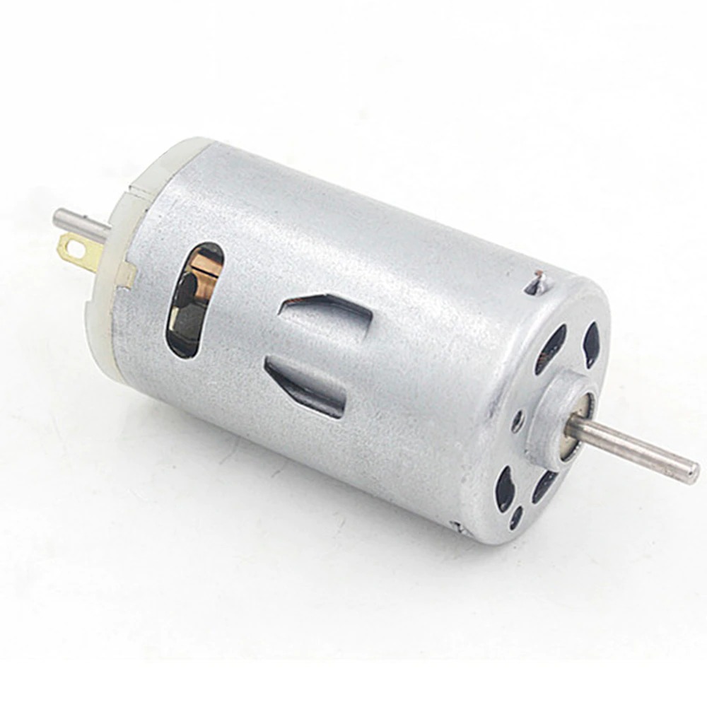 DC 3V-12V Dual Shaft 395 DC Motor Carbon Brush Motor Strong Magnetic ...