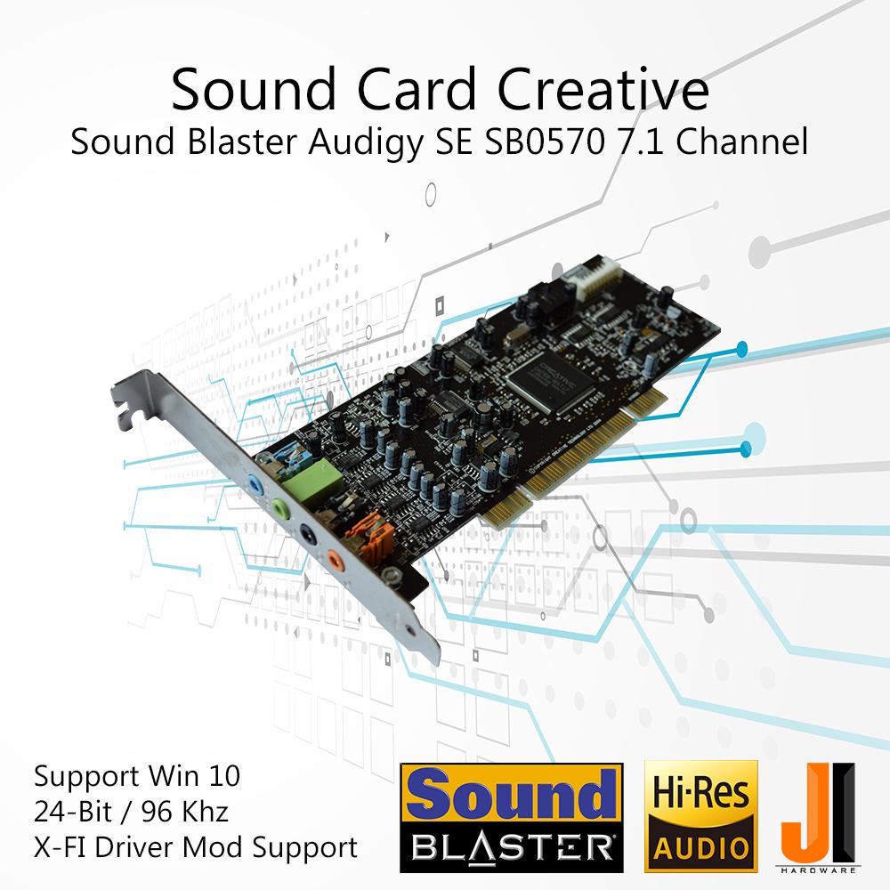 Sound Card Creative Sound Blaster Audigy SE SB0570 7.1 Channel (PCI) (Second Hand) - จิ ...