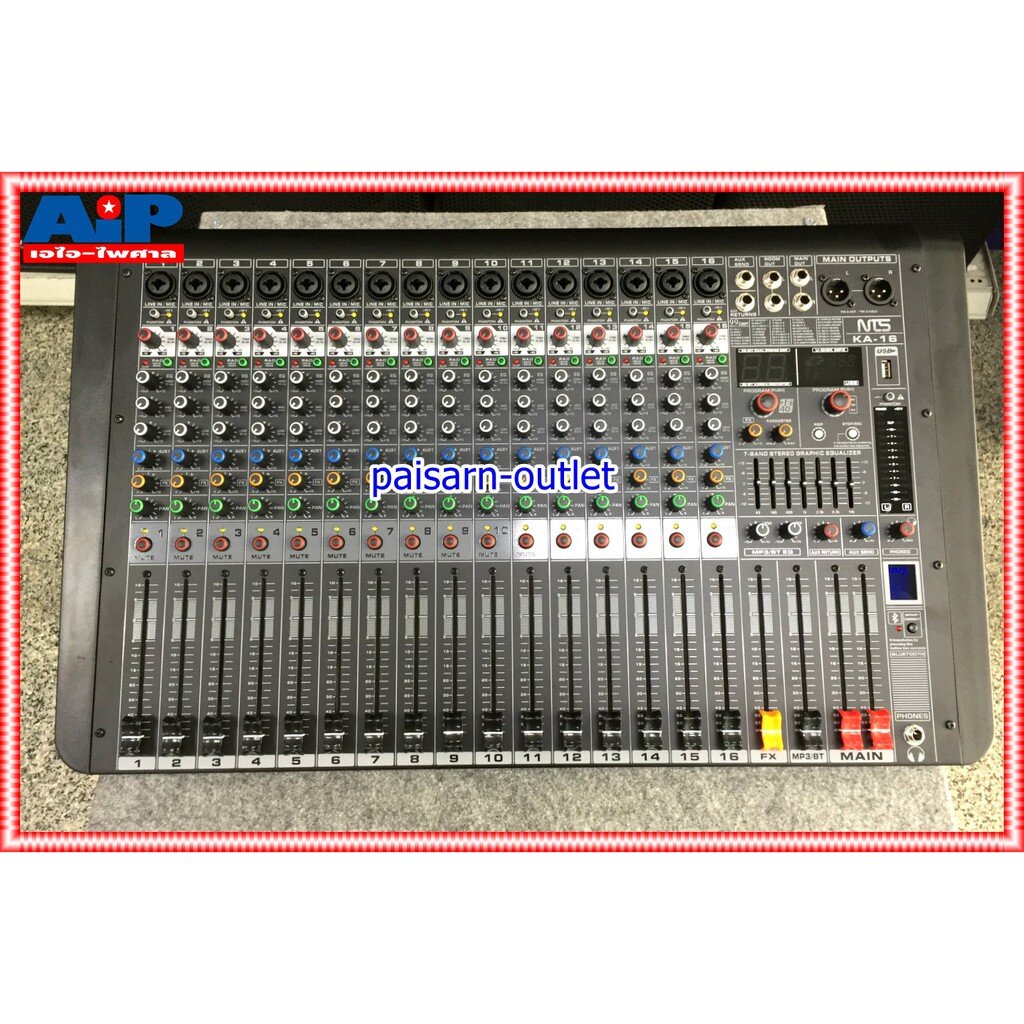 NTS KA16 MIXER+EFX USB+บลูทูส มิกซ์ มิกเซอร์ มิกซ์NTS เครื่องเสียง ...