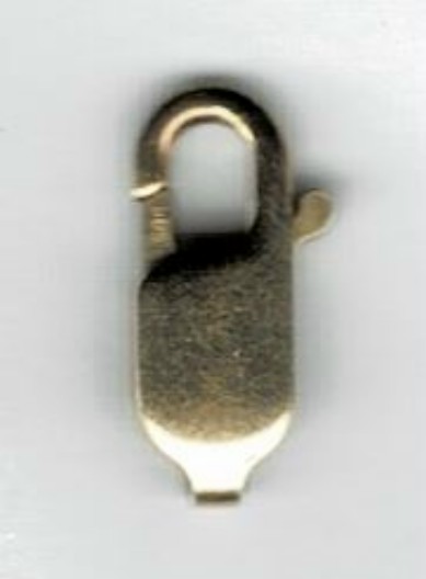 14K Yellow Gold Lobster Claw Clasp Jewelry Chain Part 1cm x 0.55mm ...