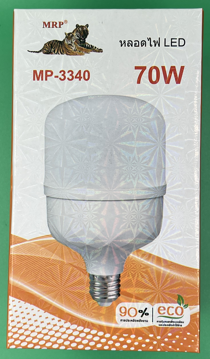 หลอดไฟ LED MP-3340 ใช้ขั้วเกลียว E27 ป้องกันความชื้นและยุงใช้ในครัวเรือนในร่มโรงงานที่กลางแจ้ง ...