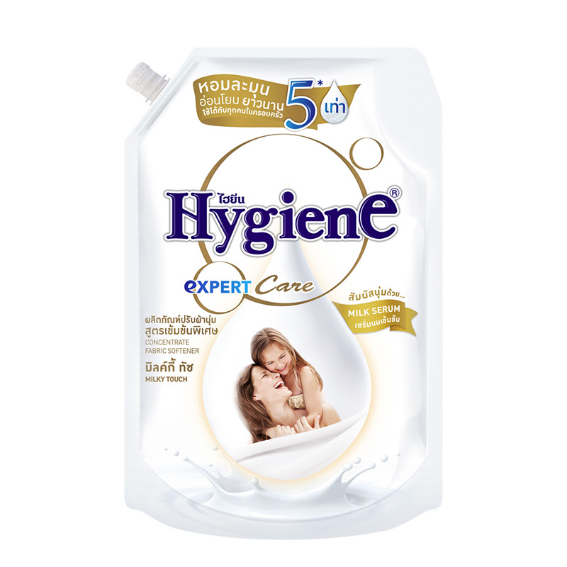 น้ำยาปรับผ้านุ่ม HygienE Expert Care ขนาด 490มล.-520 มล กลิ่น มิลค์กี้ ทัช - Homnoom Shop - ThaiPick