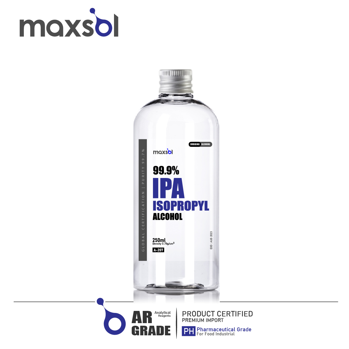 IPA : Isopropyl Alcohol 99.9% [AR Grade] : ไอโซโพรพิล แอลกอฮอล์ 99.9%, [Maxsol Chemical ...