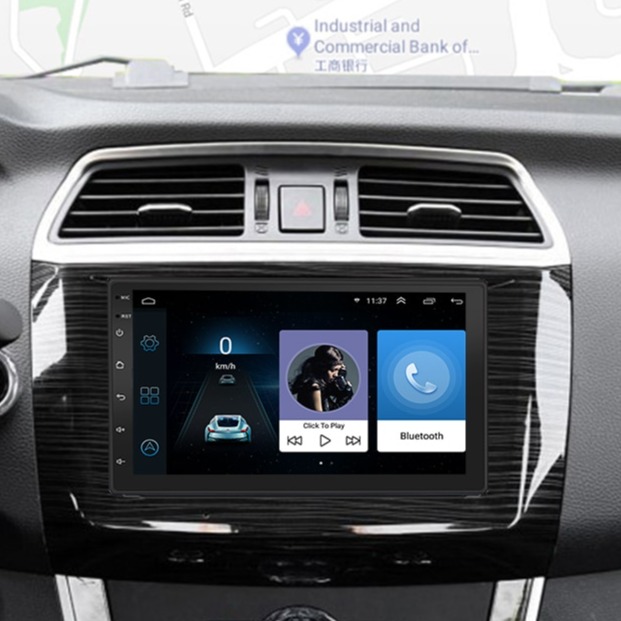 9210S 7 นิ้ว Android 10.1 รถวิทยุเครื่องเล่นวิดีโอมัลติมีเดีย 2 DIN ออโต้สเตอริโอ WiFi GPS ...