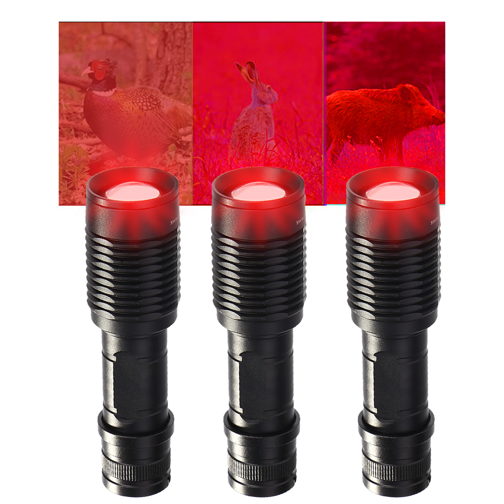 IR 850nm LED Infrared Flashlight Light Night Vision Zoomable Hunting ...