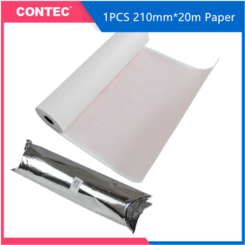 CONTEC 1 PCS 210MM * 20M Printing Paper recording paper for ECG ...