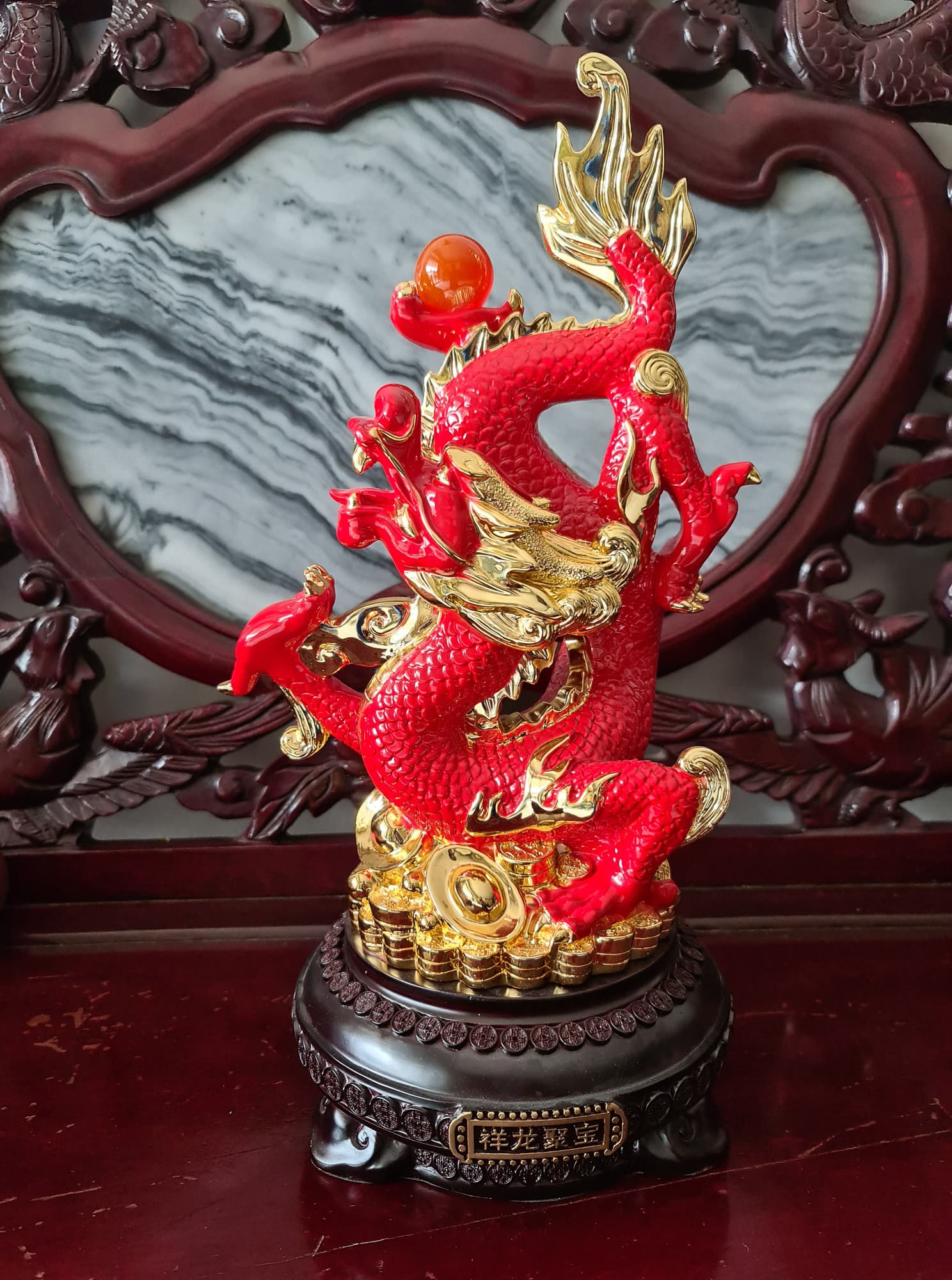 มังกร มังกรทอง เลข8 เสริมค้าขาย การงาน ร่ำรวย เจริญก้าวหน้า เรซิ่นพ้น ...