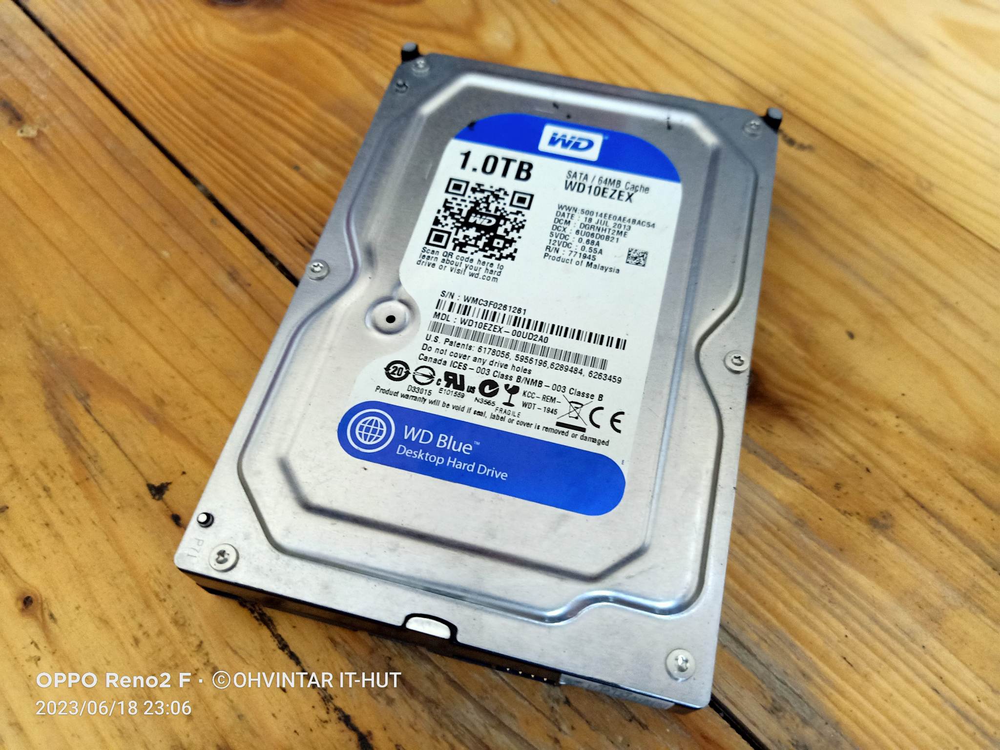HARDDISK PC WD BLUE 1TB - IT-HUT - ThaiPick