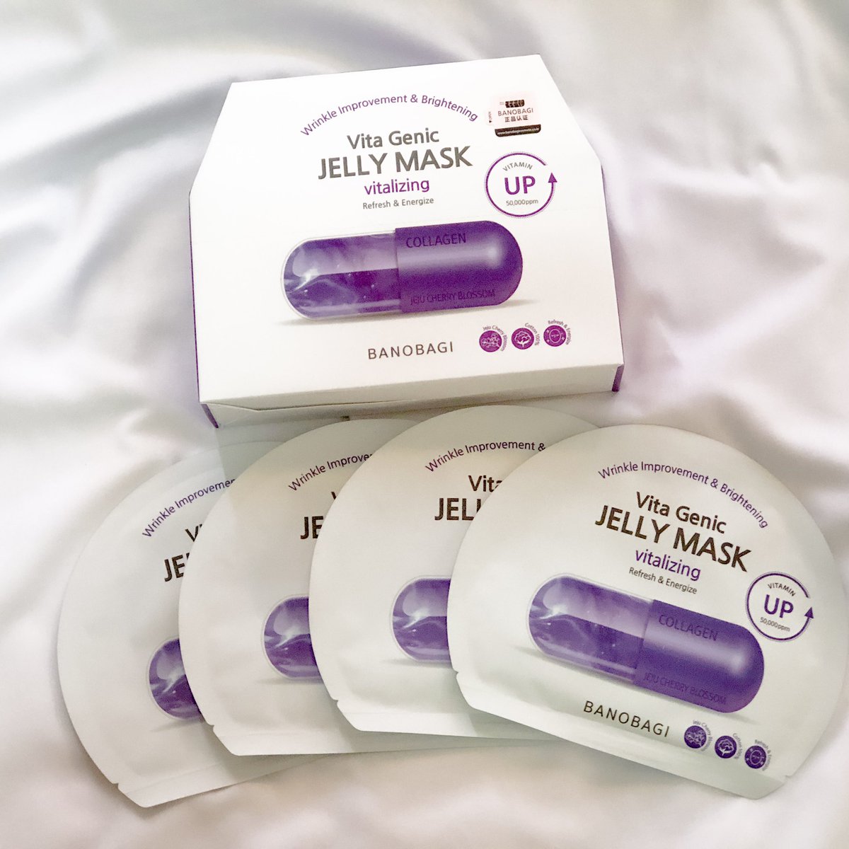 ยกกล่องมาร์ค BANOBAGI Vita Genic Jelly Mask #banobagi (1 กล่อง) - MixASale