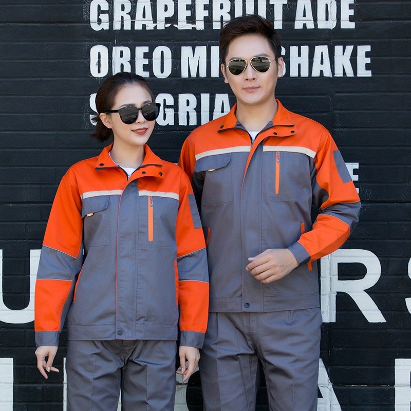 Overalls ChangFu coat suits men wear long sleeve shirt factory workshop ...