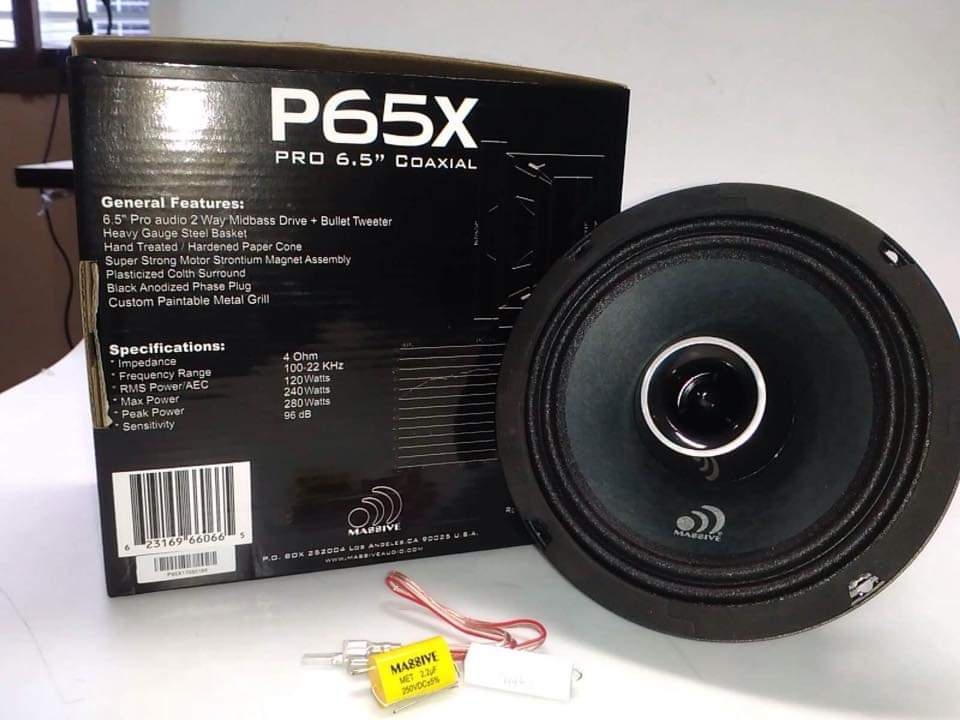 P65X - 6.5 2-WAY 120 WATTS RMS COAXIAL PRO AUDIO SPEAKERS | Lazada.co.th