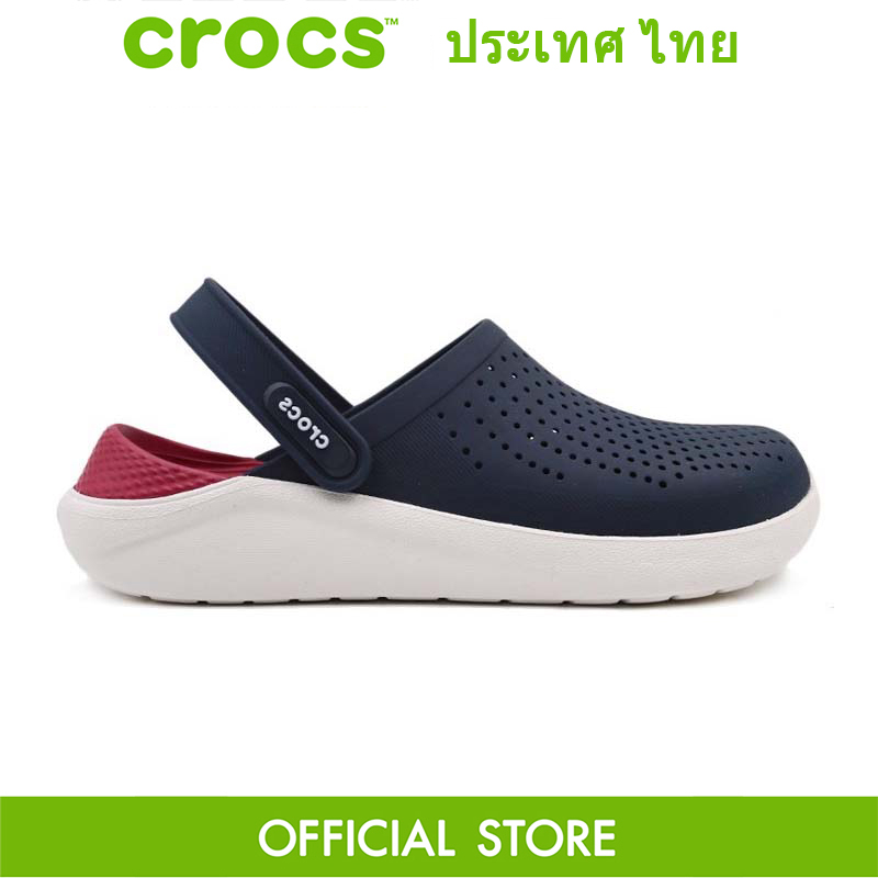 รับประกันของแท้Crocs พื้นรองเท้าหนากันลื่นระบายอากาศได้ดีรองเท้าชายหาดฤดูร้อนเบาโตแฟชั่นสบายๆ ...