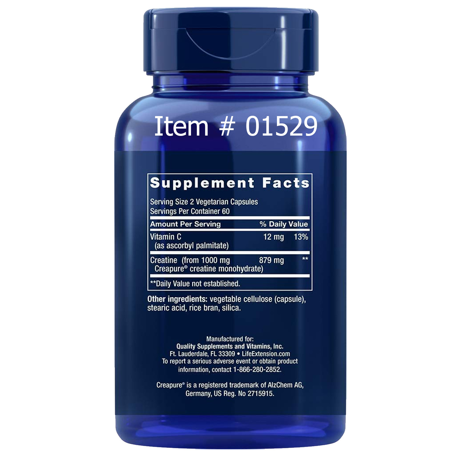 Life Extension Creatine Capsules 120 Capsules - TwinHealth - ThaiPick